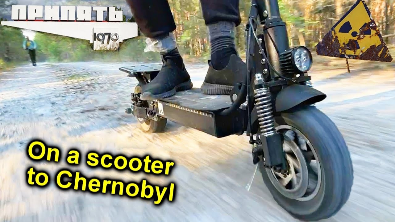 Chernobyl by electric scooter: Illegal entry into Pripyat