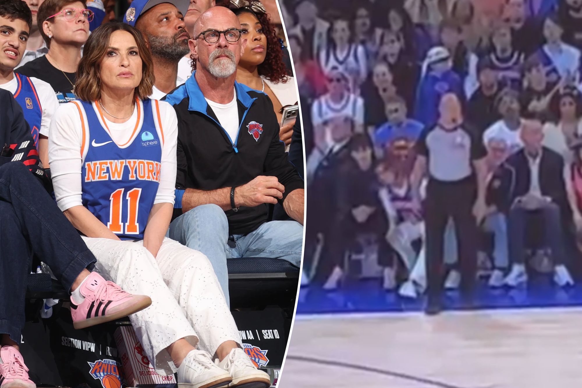 Law & Order: SVU star Mariska Hargitay’s expensive Knicks celebrity row ...