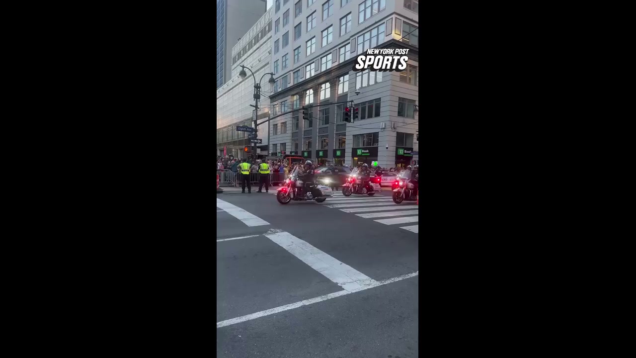 President Trump's motorcade has arrived at MSG