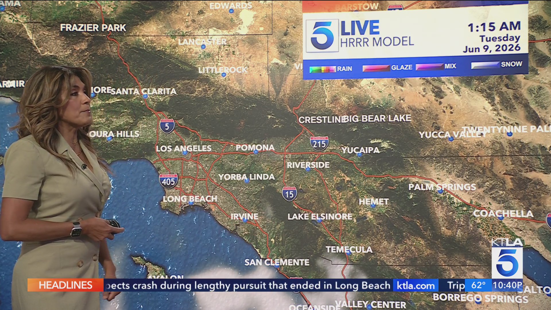 Mild LA temps with slight warmup expected into weekend