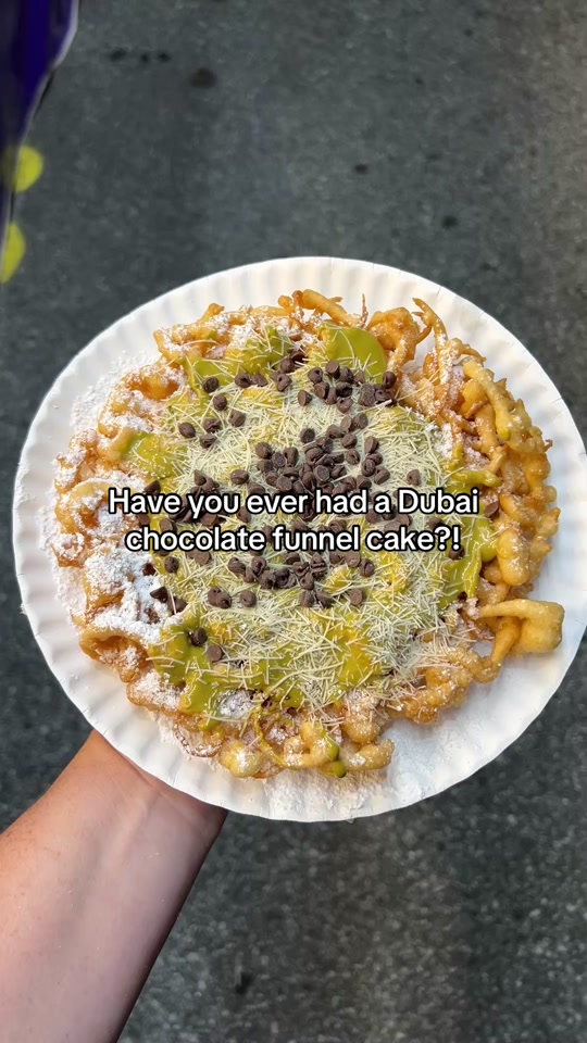 Dubai chocolate funnel cakes you need to try this year