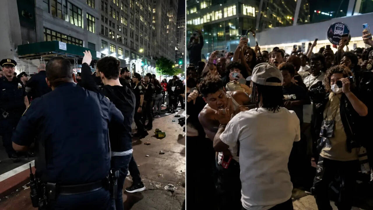 Watch: New York Knicks, San Antonio Spurs fans break into brawl on NYC ...