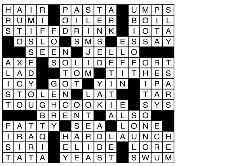 Puzzle solutions for Tuesday, Jun. 09, 2026