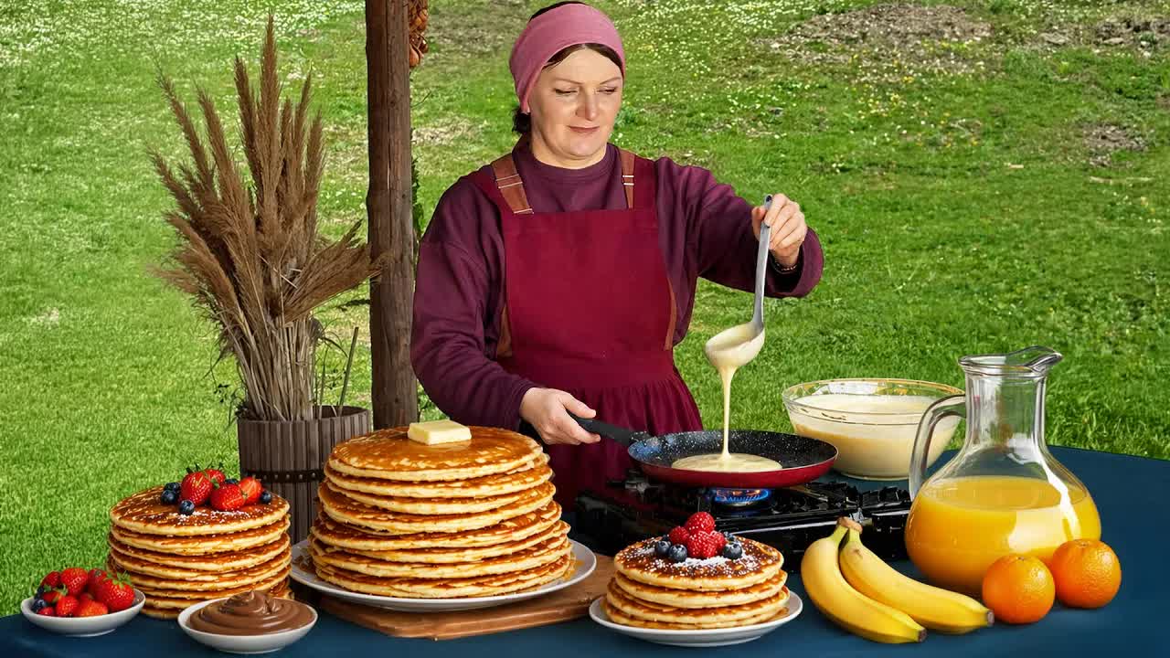 What breakfast looks like in an Azerbaijani mountain village