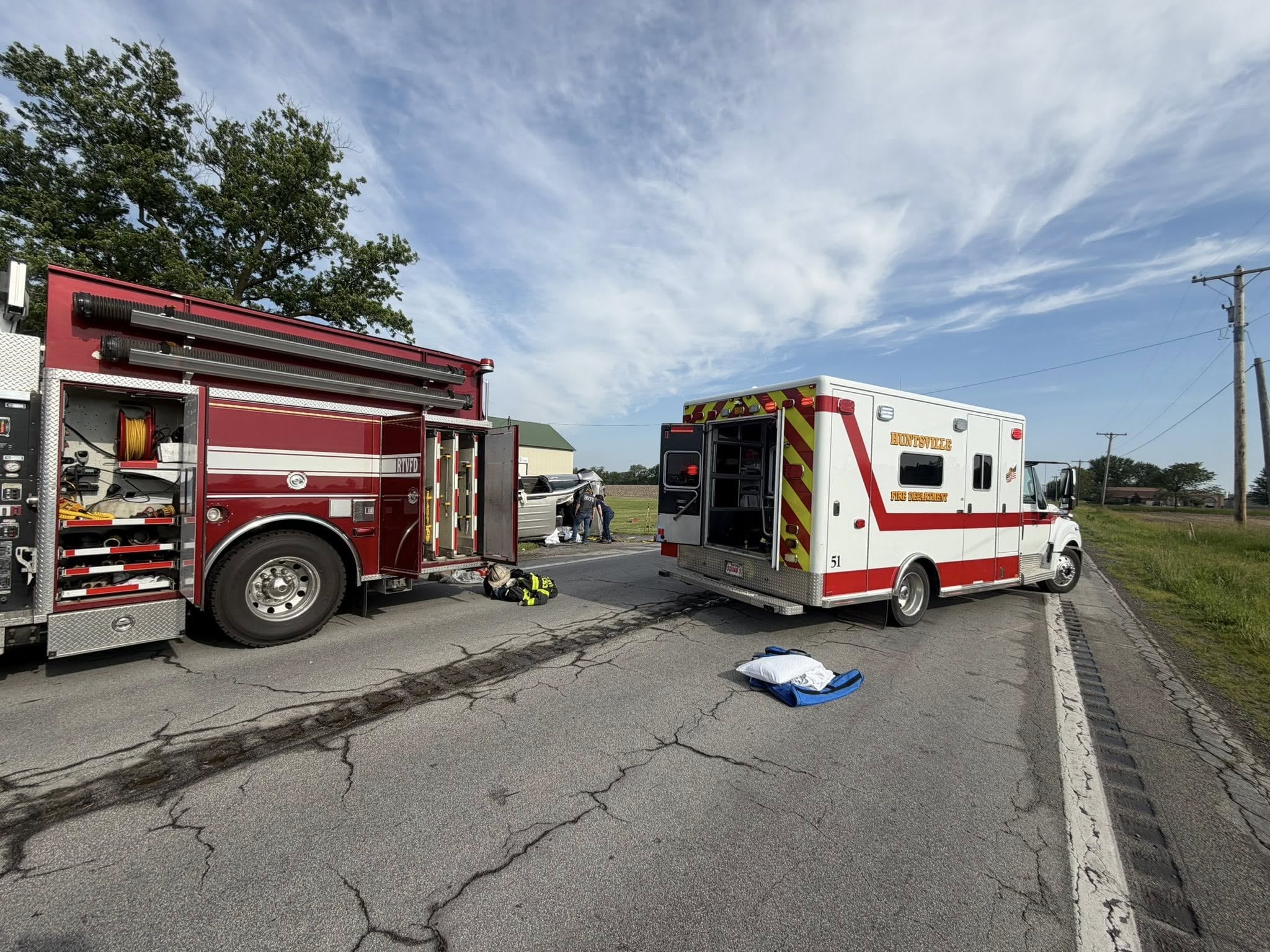 Two people hospitalized, MedFlight requested after crash on busy state ...