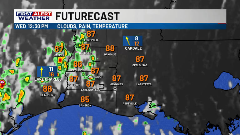 First alert forecast: Isolated showers and storms develop this ...