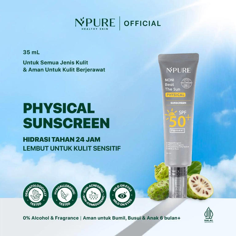 7 rekomendasi sunscreen natural Indonesia 2026, sudah coba?