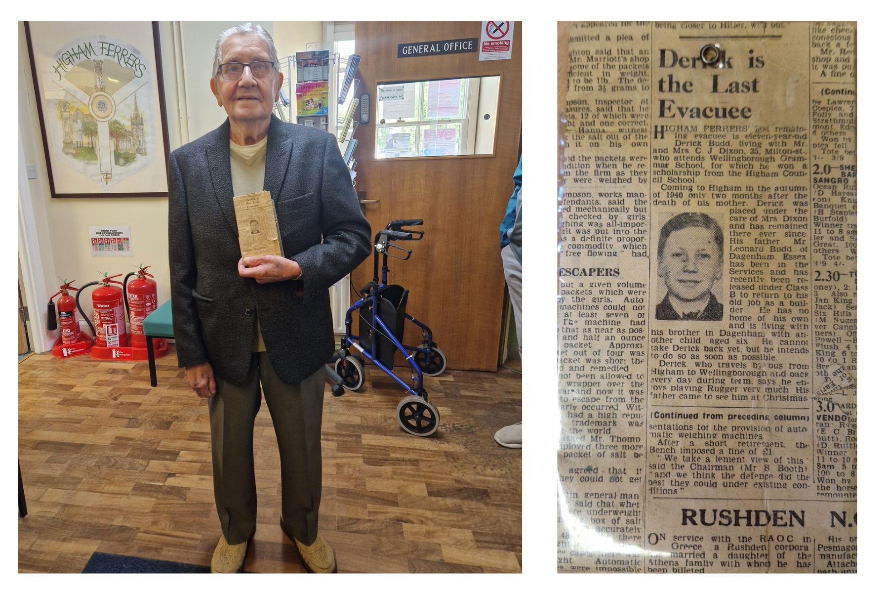 Former evacuee returns to Higham Ferrers after 80 years