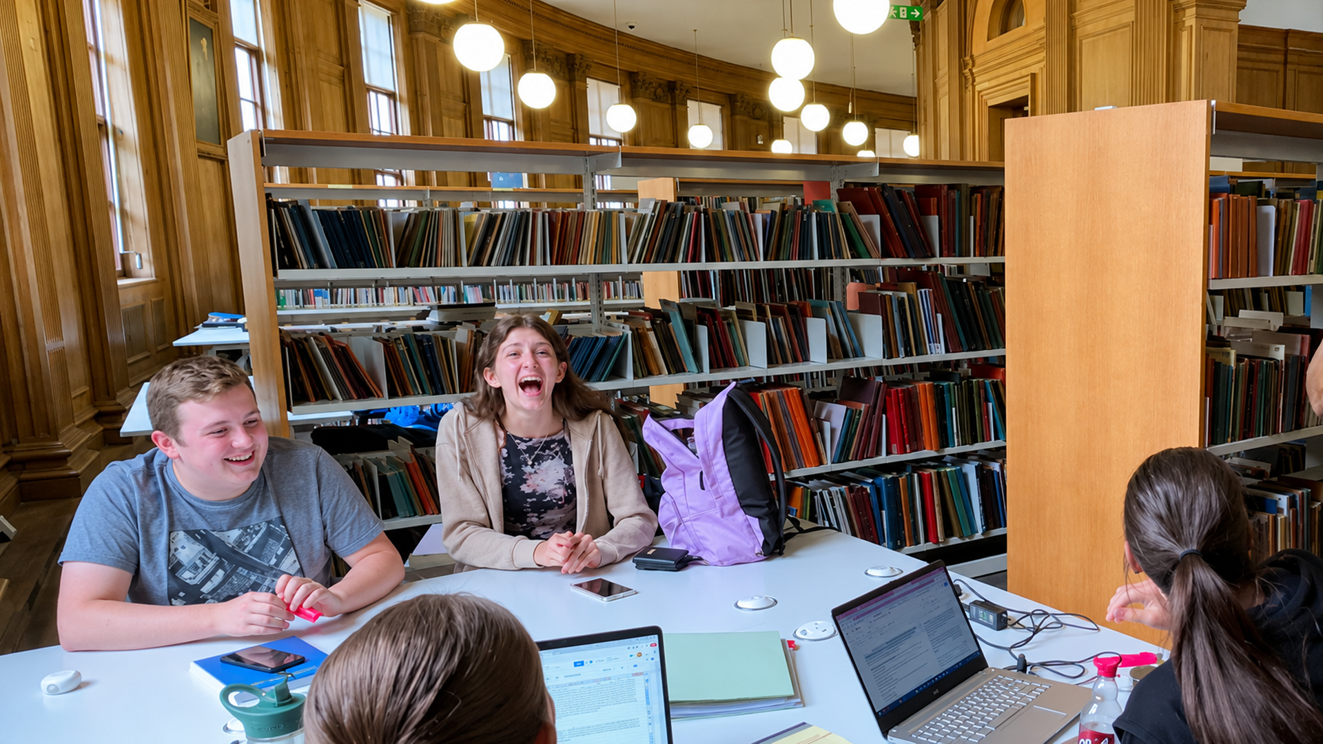 When library rules meet prankster comedy