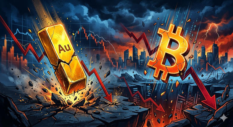Oro e Bitcoin a picco: cosa c’è dietro al crollo dei due asset ai ...