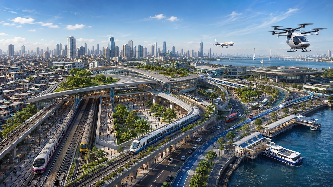 Rail, metro, jetty, vertiport: Dharavi redevelopment puts India's first ...