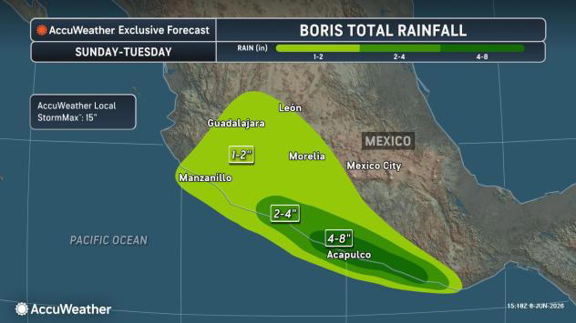 Boris to make landfall soon in Mexico; newly named Tropical Storm ...