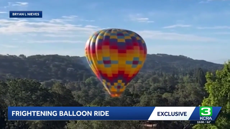 Hot air balloon hits tree, lands on Solano County golf course