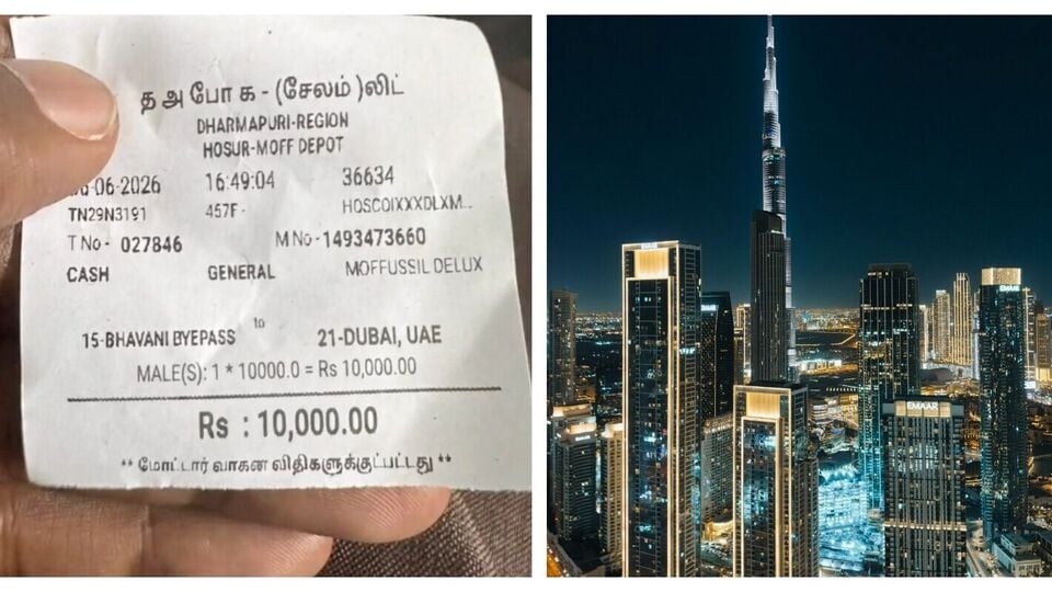 Tamil Nadu man buys bus ticket to Hosur, gets 'Dubai, UAE' as ...
