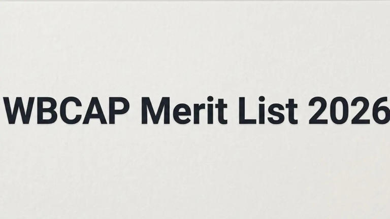 WBCAP merit list 2026 (out): Here's how to download seat allocation ...