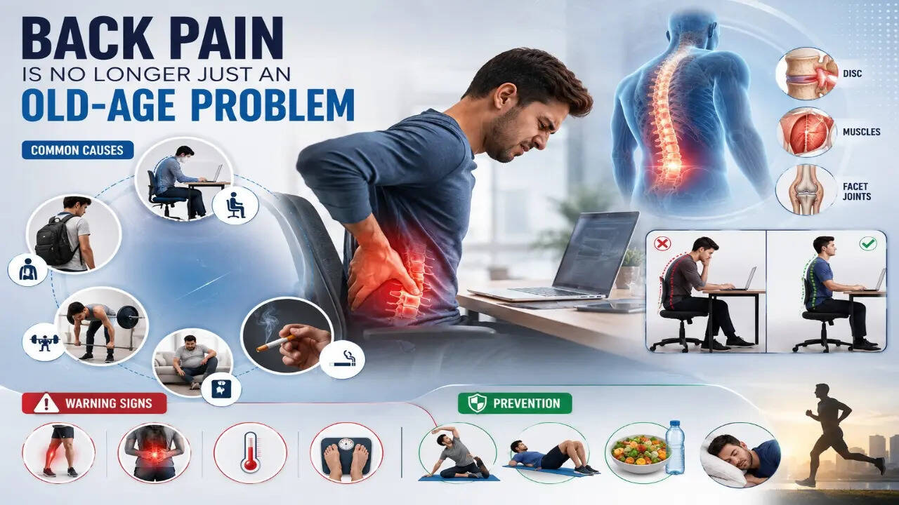 Poor posture, disc bulge: What causes back pain in young people