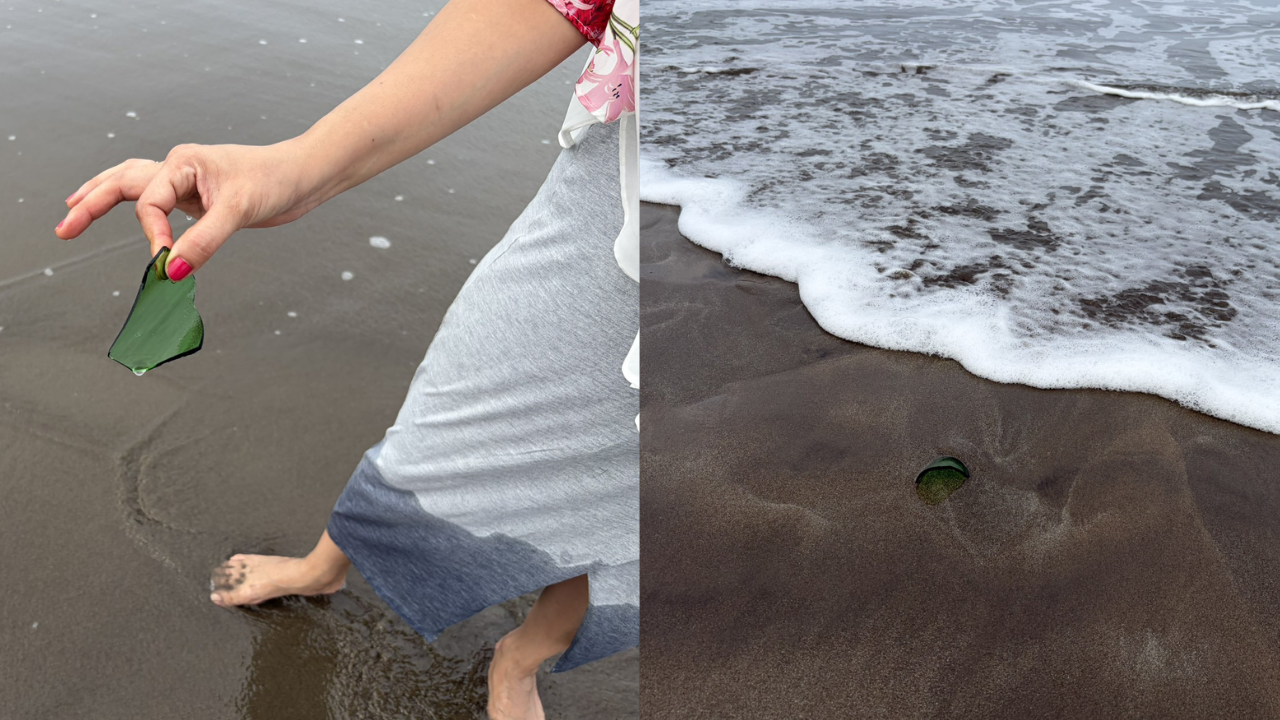 YouTuber finds broken glass bottles on Goa beach while barefoot walk ...