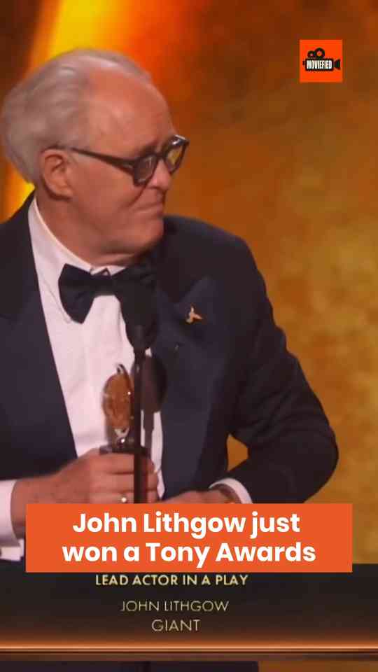 John Lithgow wins best leading actor at the Tony Awards 2026