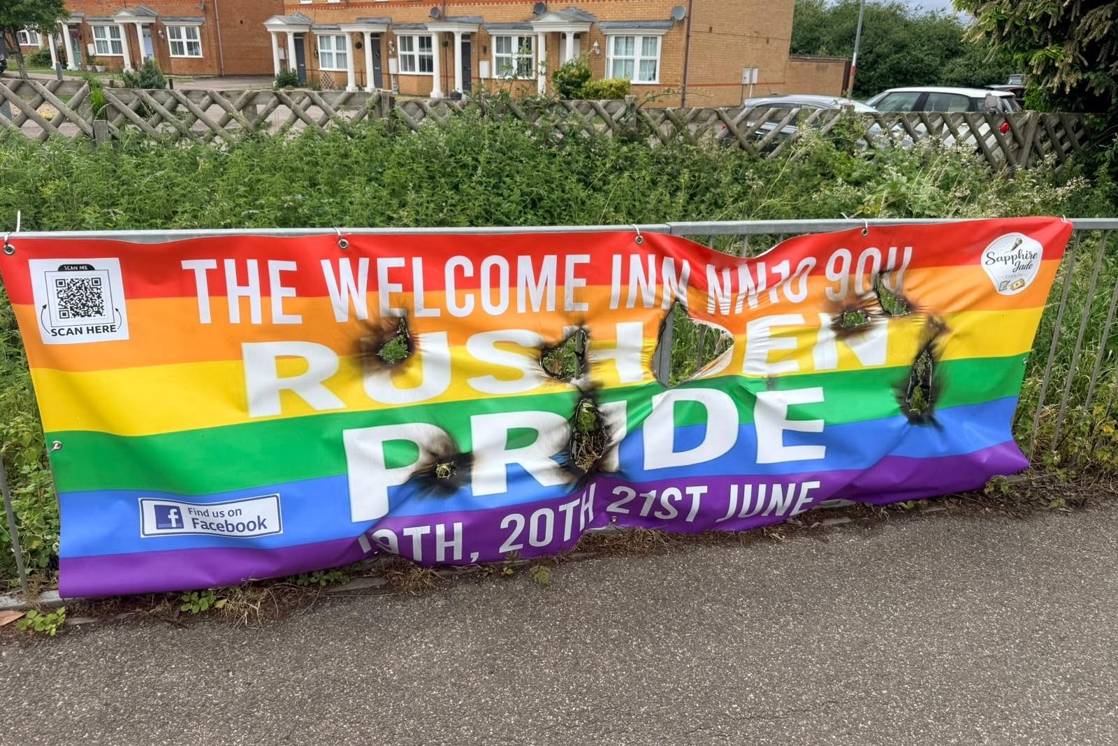 Destruction of recently installed Rushden Pride sign ‘devastating’ but ...