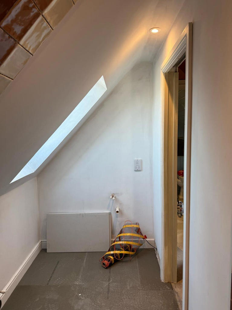 Before & after: How a tiny attic bathroom became a small-space show stopper