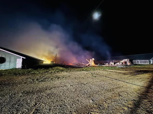 Early morning fire reduces building to ashes at Bremond chicken farm ...