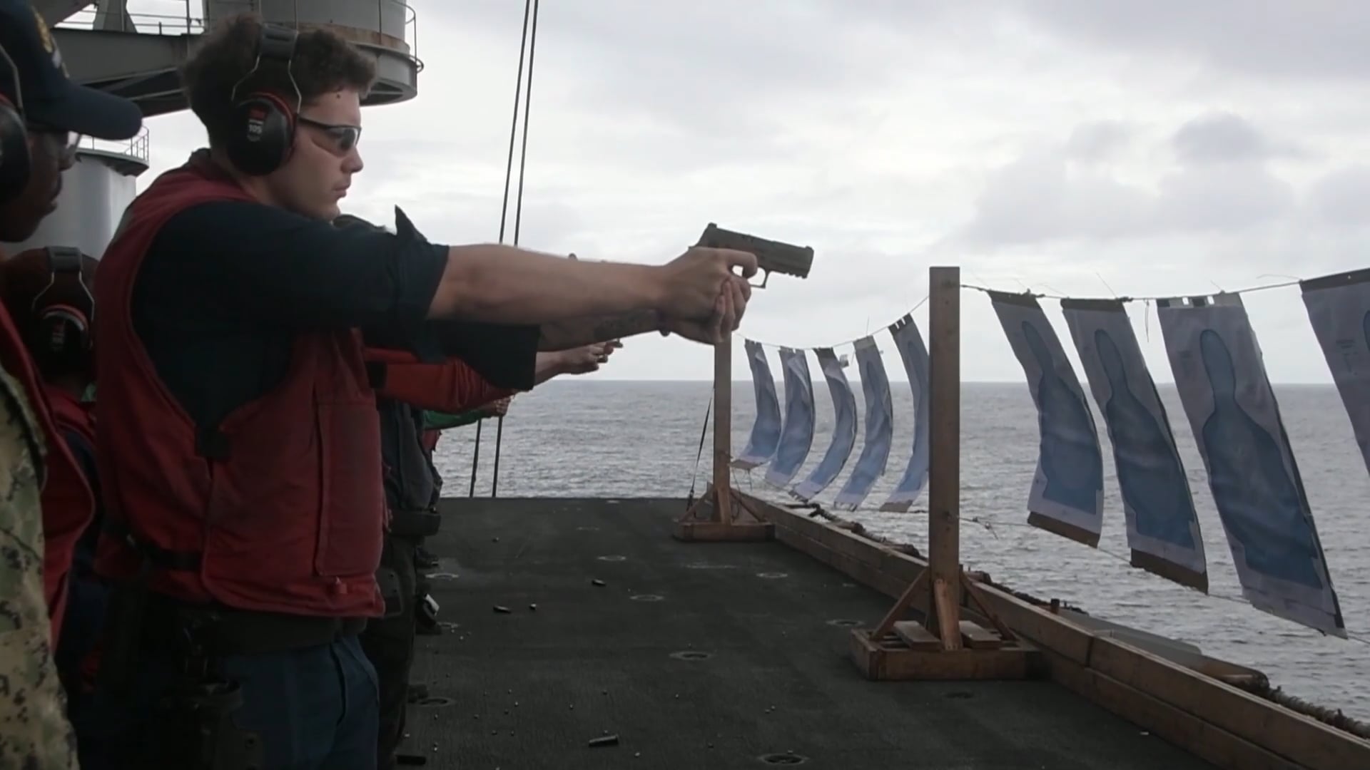 Inside the USS Nimitz: Sailors conduct weapons exercise at sea