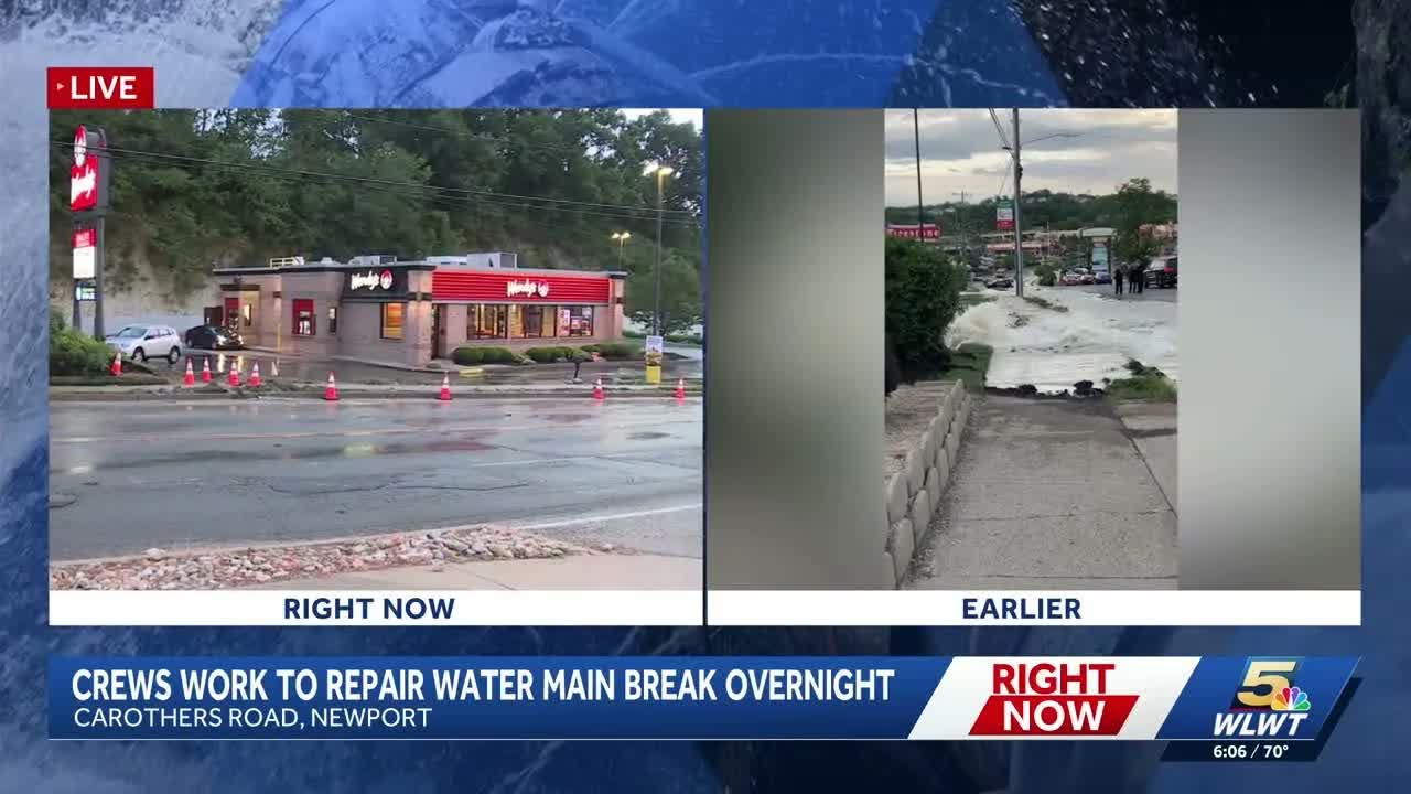Newport Road reopens after water main break