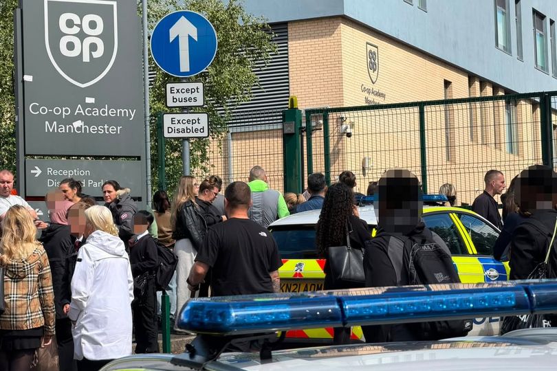 Staff member 'stabbed in the neck' at Manchester school stabbings