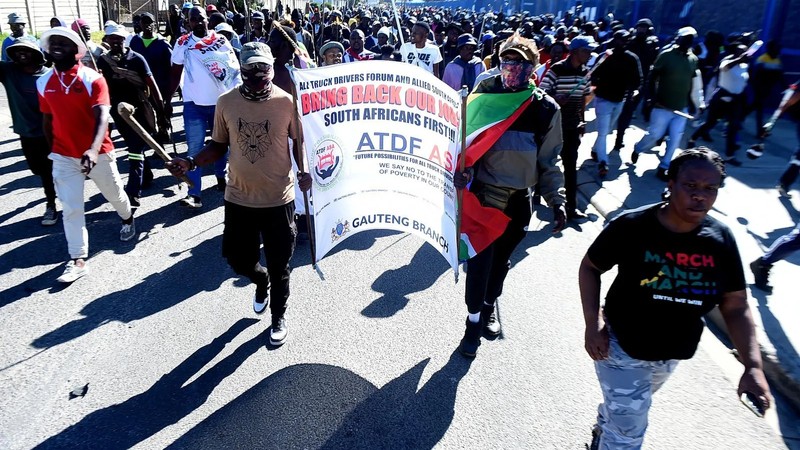 South Africa's anti-migrant marches build ahead of local polls