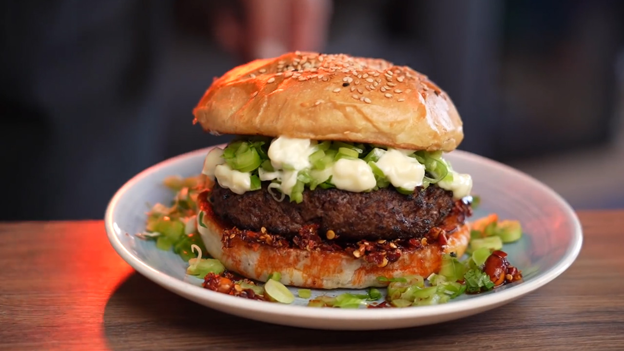 Turning roujiamo into a smash burger Chinese street food fusion experiment