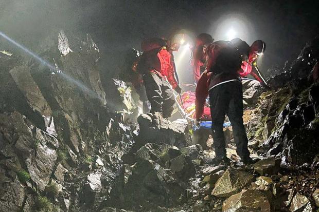 Bad weather complicates rescue of injured man on Scafell