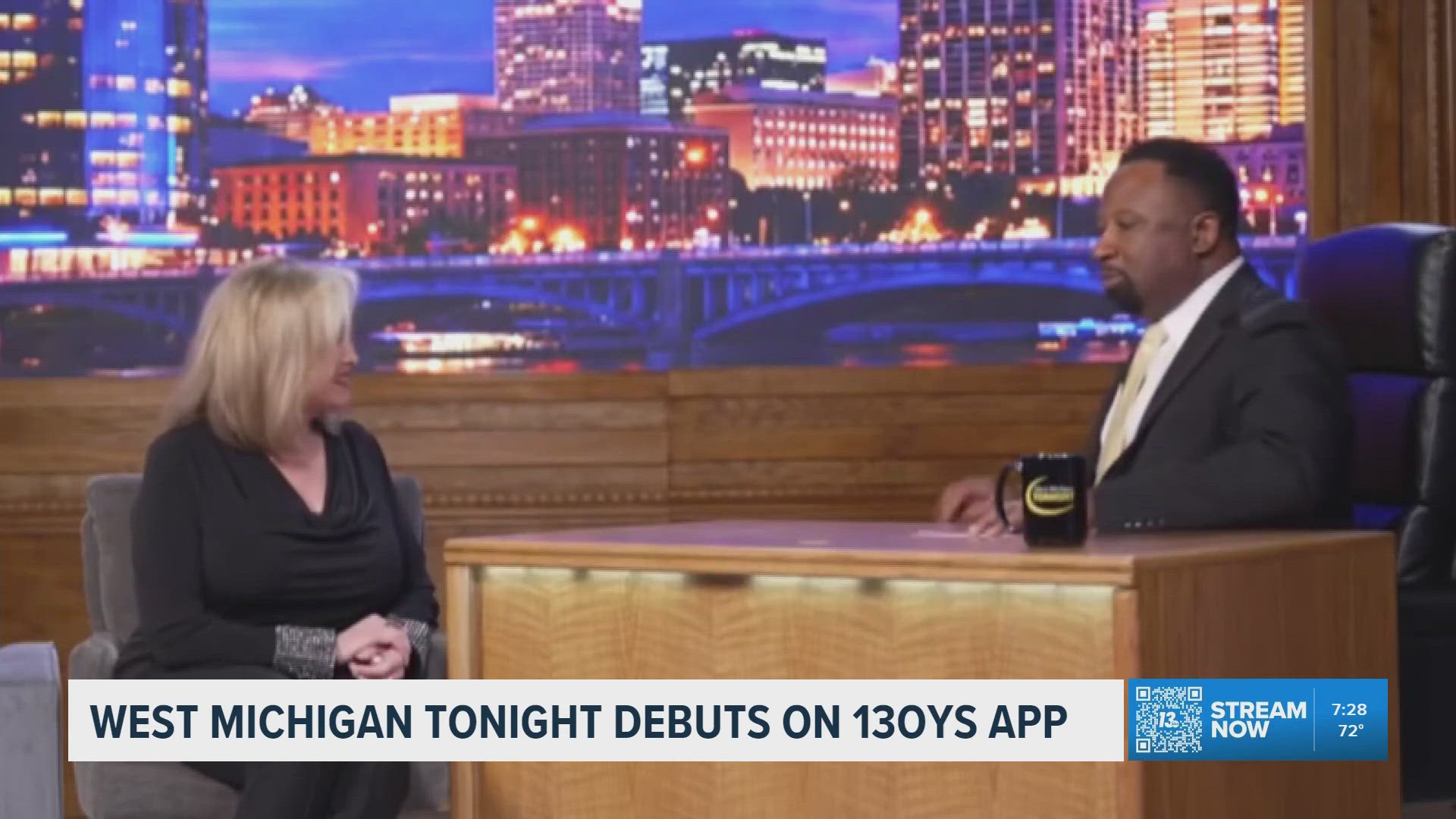 Local talk show 'West Michigan Tonight' debuts on 13OYS streaming app