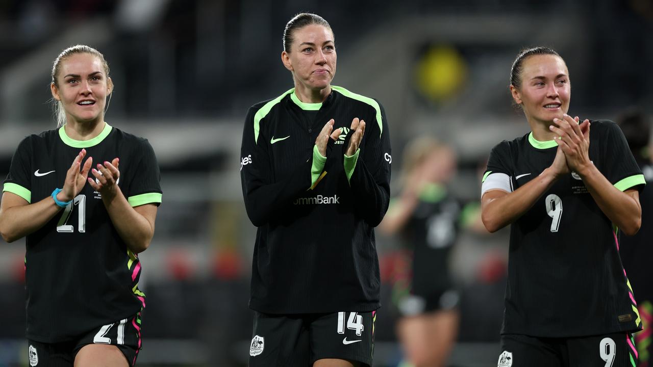 Matildas star celebrates milestone in style