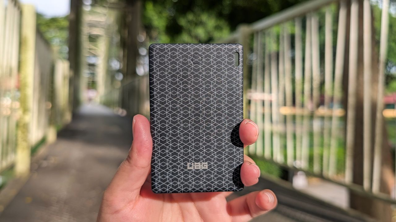 The UAG Metropolis Tracker Card is a slick blend of Bluetooth tracking ...