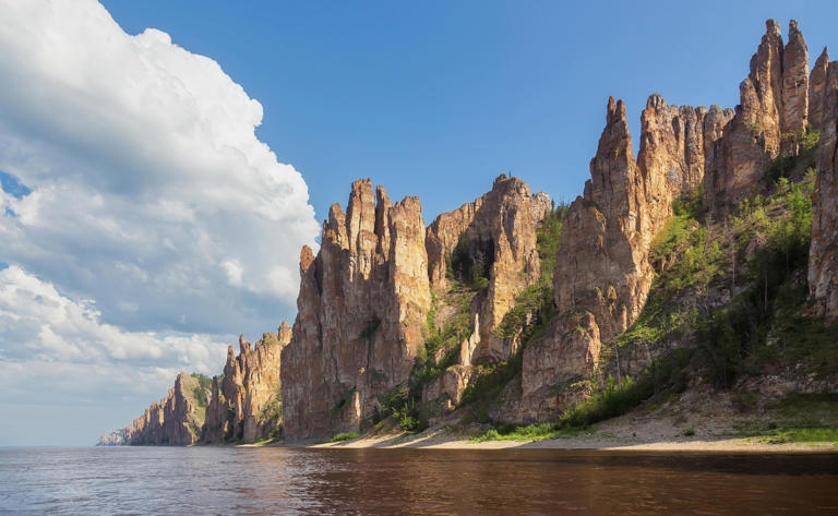 These colossal spires rise from the Siberian wilderness like ...