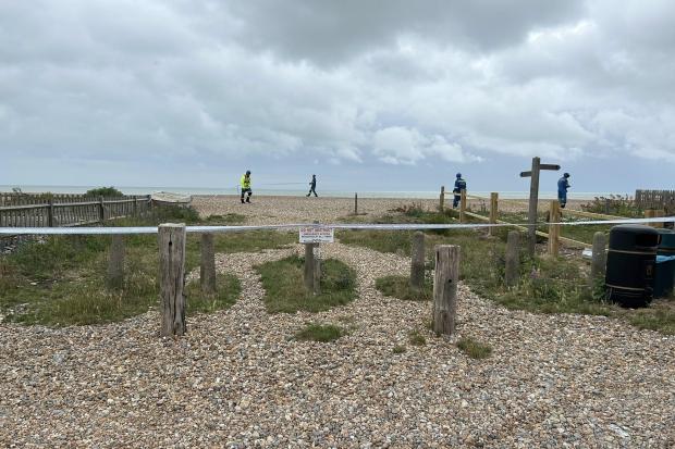 Popular beach cordoned off after reports of suspected explosive