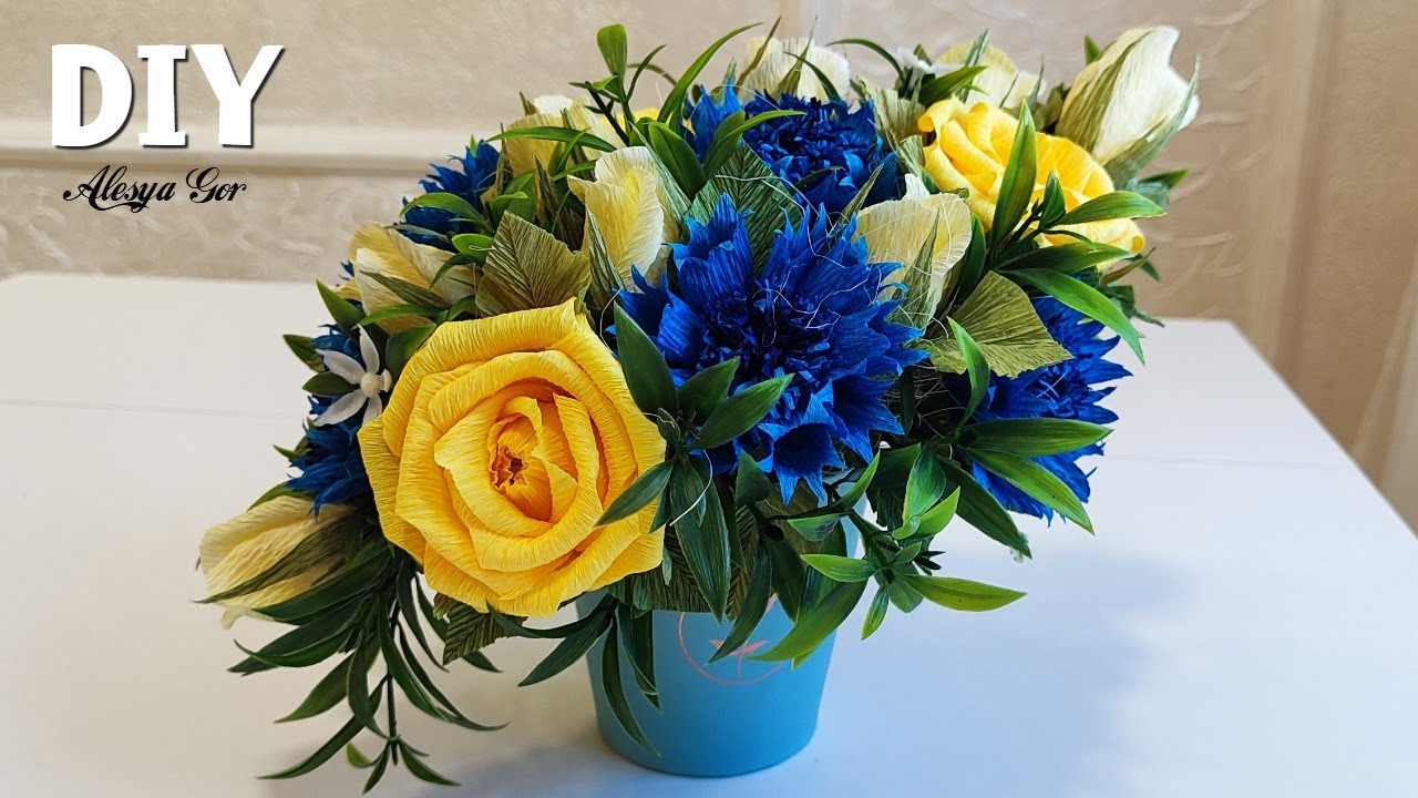 DIY crepe paper decorations and flowers