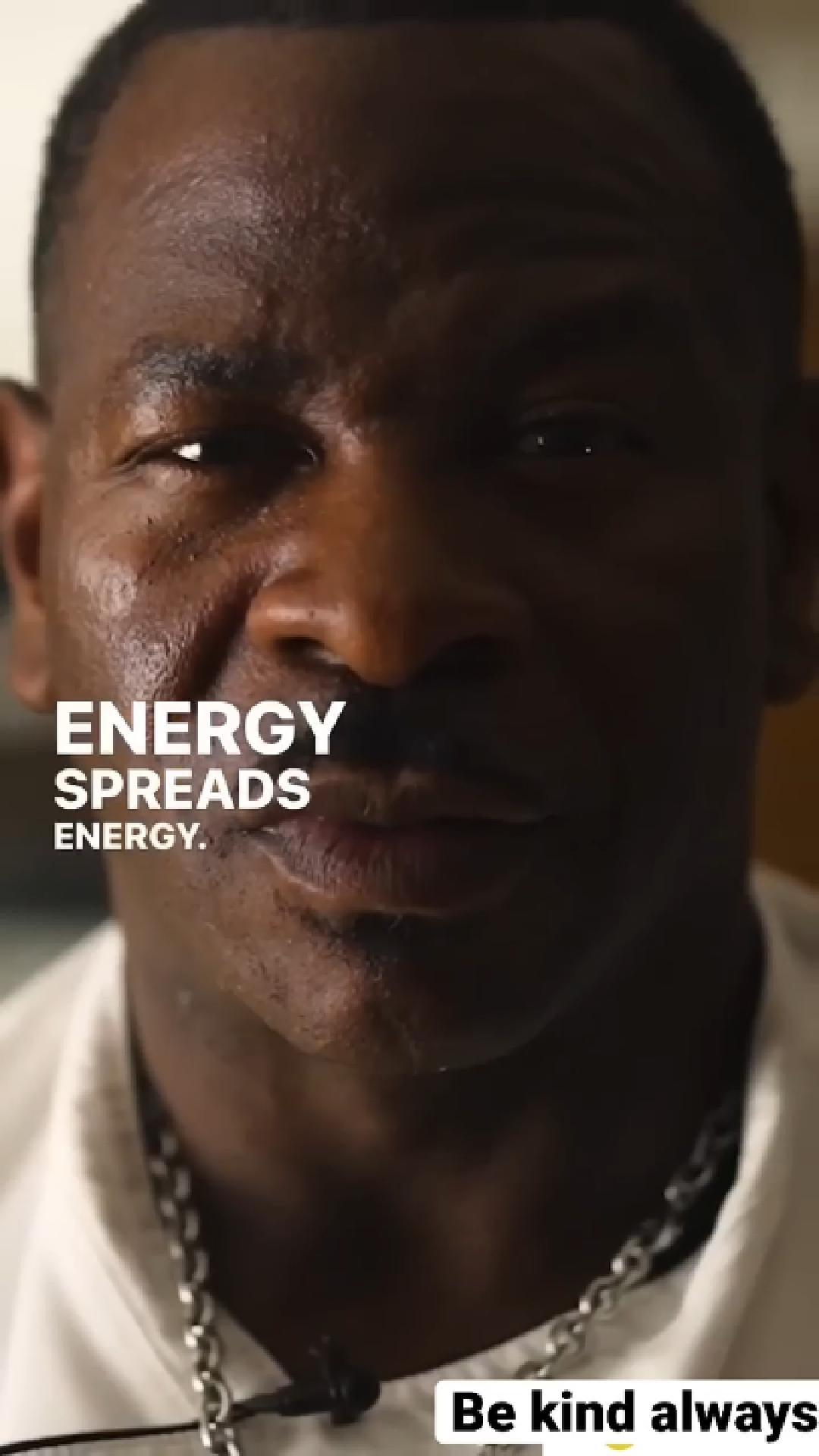 Chef Rush shares a powerful message about positive energy