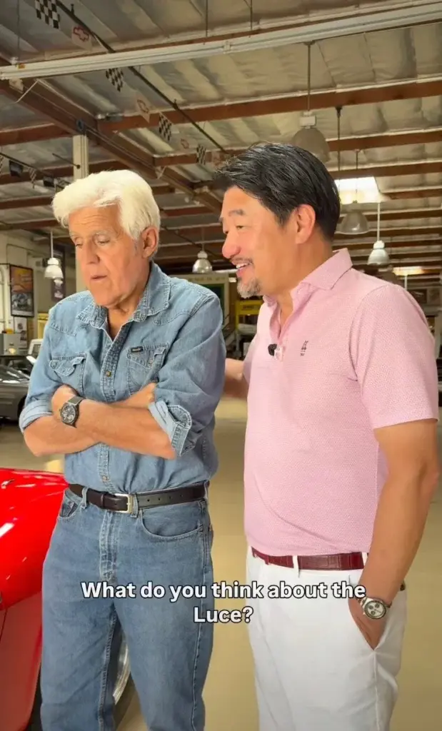 Jay Leno is asked what he thinks of the Ferrari Luce and he has a very ...