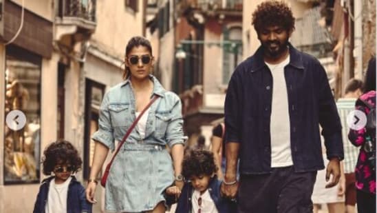 Nayanthara plants a kiss on Vignesh Shivan as she celebrates 4th ...