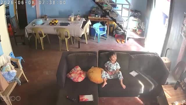 Grandmother rushes back into house shaking during earthquake to save ...