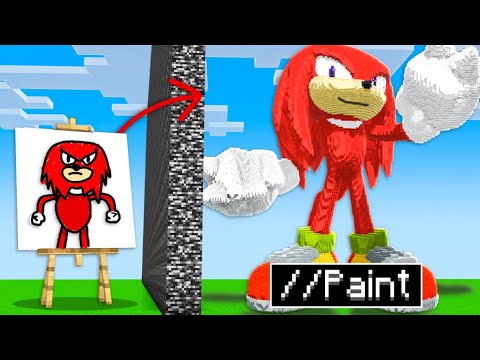I cheated using PAINT in Minecraft build battle