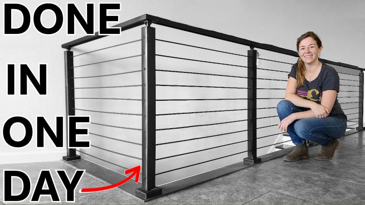 Easy DIY stair railing system
