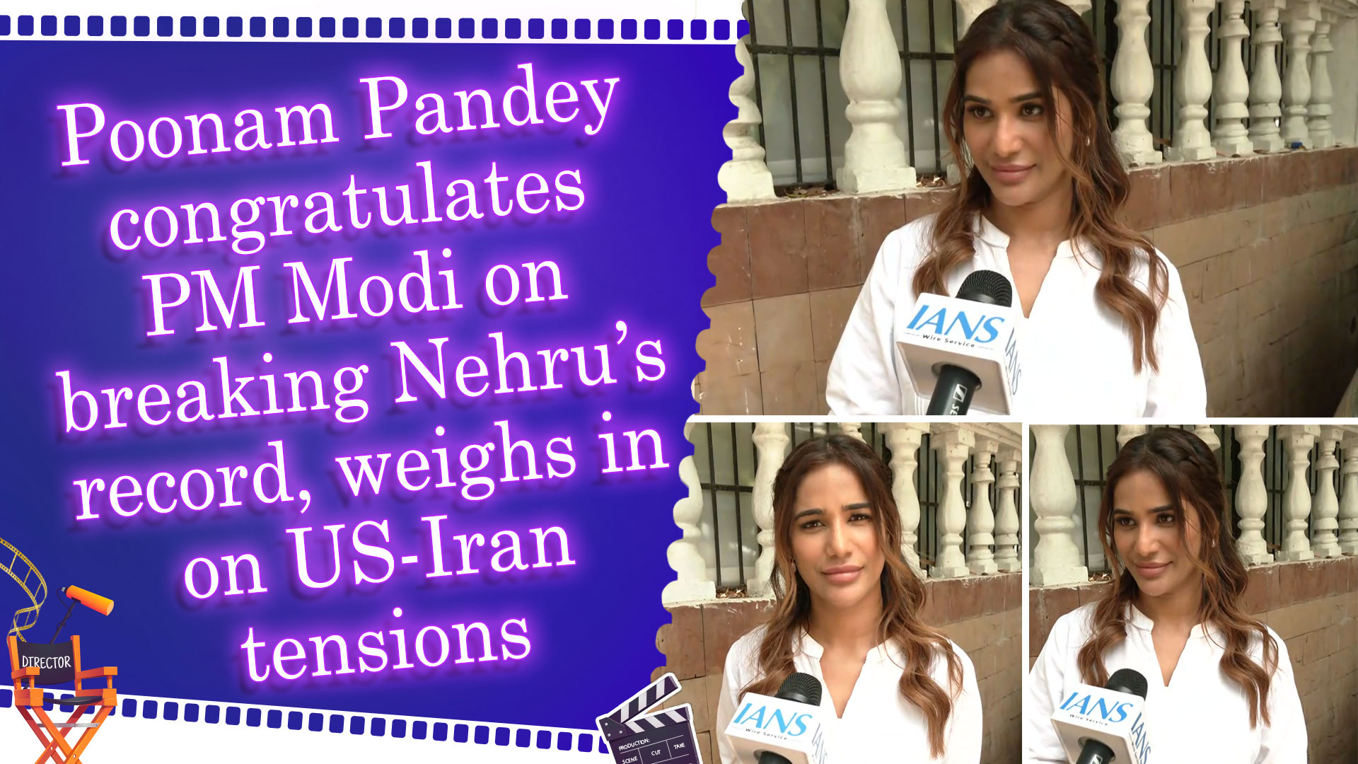 Poonam Pandey congratulates PM Modi on breaking Nehru’s record, weighs ...