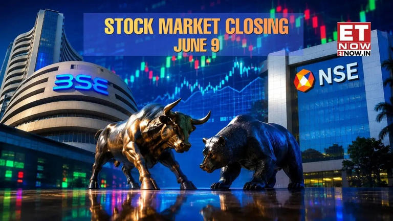 Stock market closing today, 9 June: Sensex closes 395 pts higher, Nifty ...