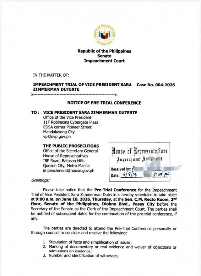 Sherwin Gatchalian orders parties to submit list of evidence, witnesses ...