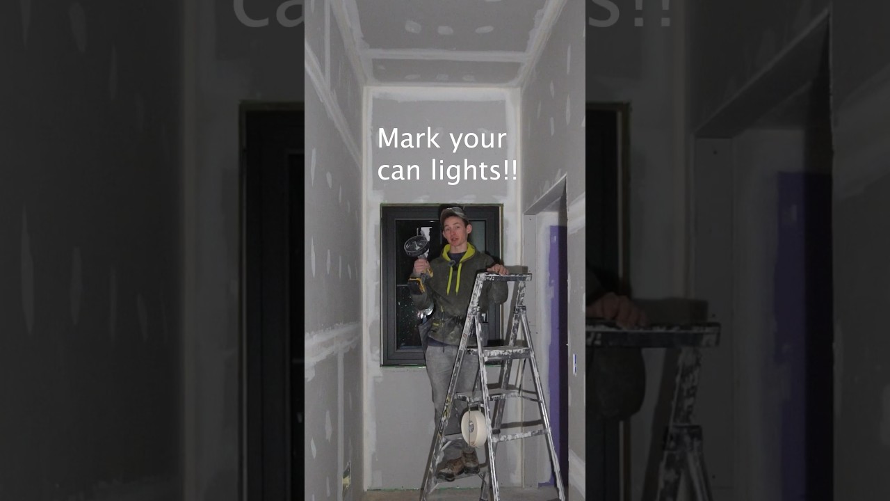 Why you should mark can light locations before drywall installation