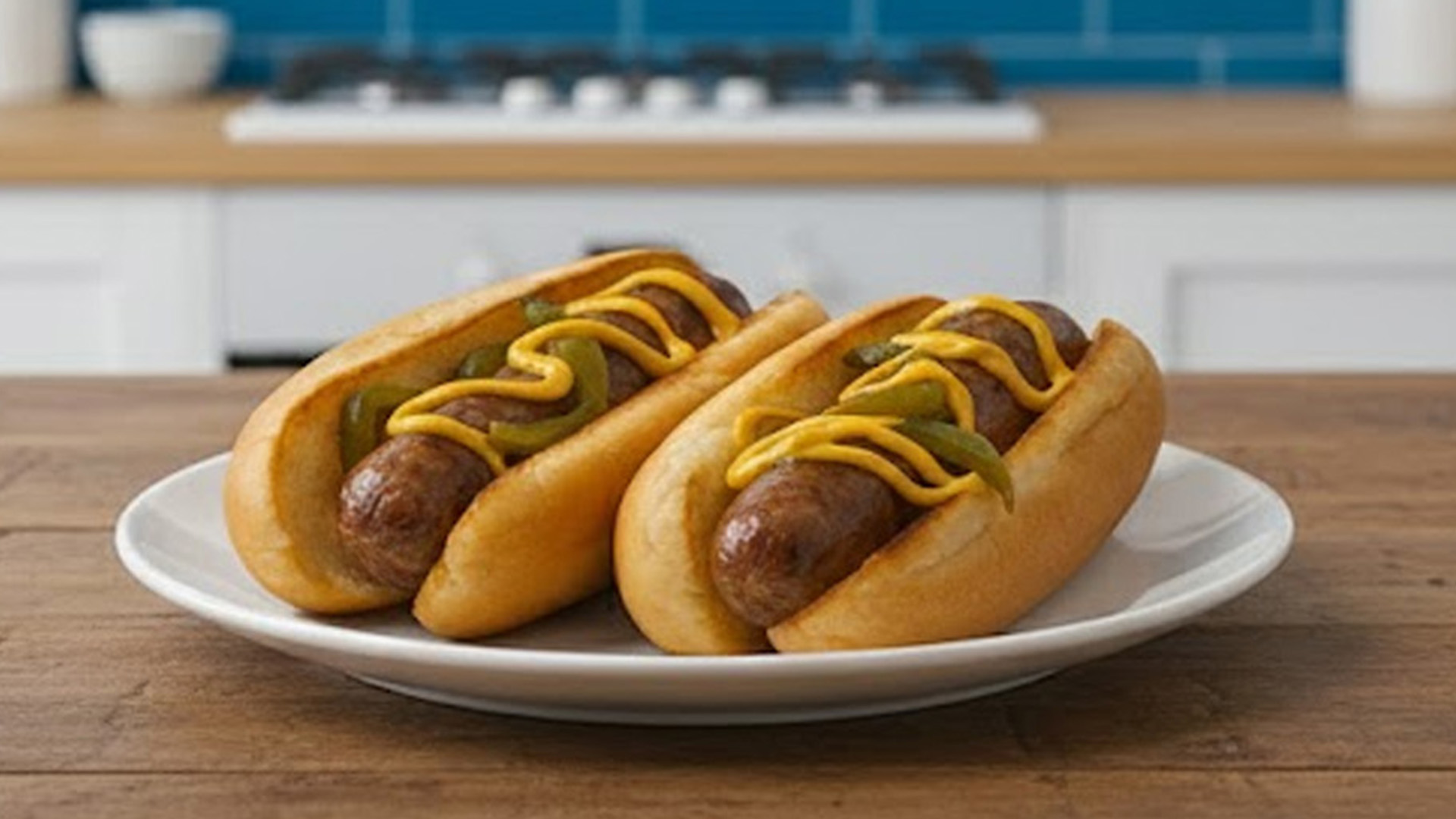 How to make grilled sausage hot dogs
