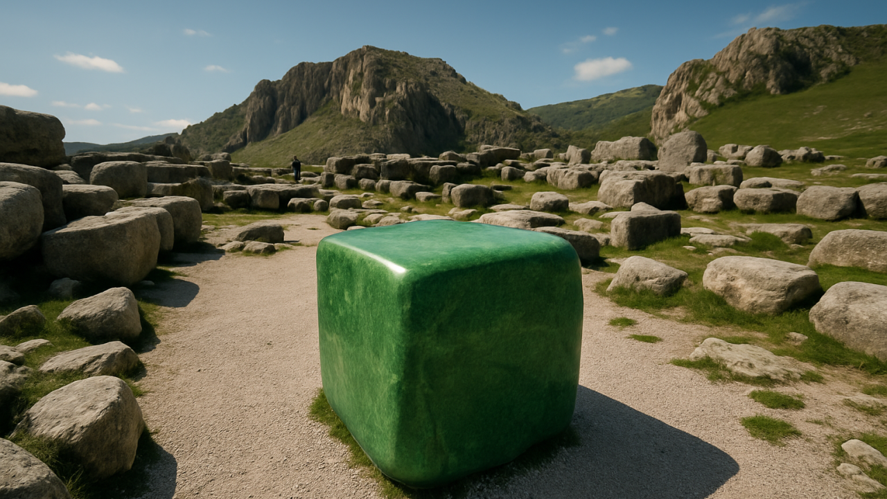 The unexplained green cube in a Bronze Age city