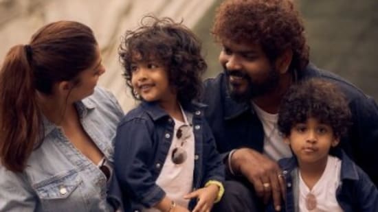 Nayanthara plants a kiss on Vignesh Shivan as she celebrates 4th ...